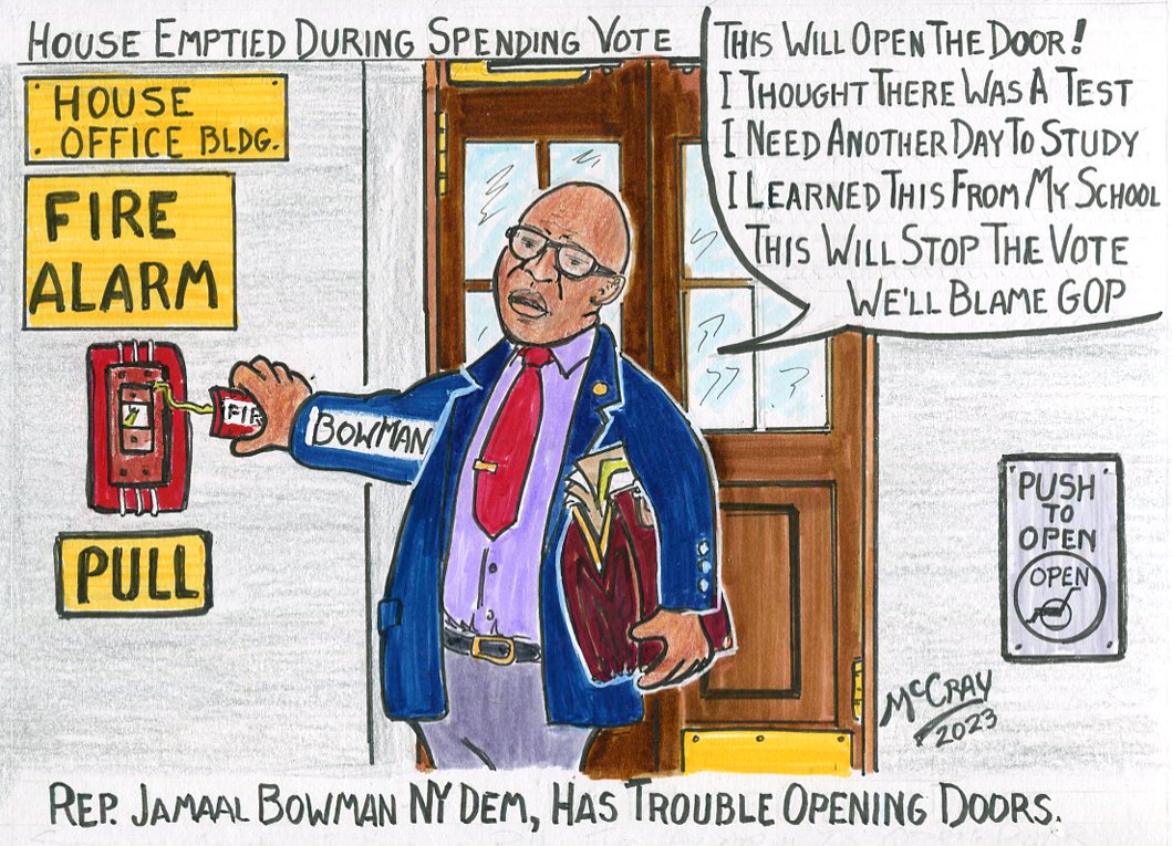 Conservative Truth - Rep. Bowman Has Problems Opening Doors - What Fire ...
